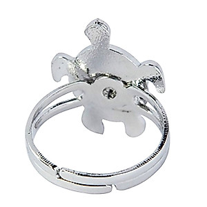 Jiali Q FANTASY 6pcs Mood Ring Change Color Ring Adjustable Size Temperature Finger Ring (turtle)