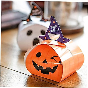 Garneck halloween Decorations halloween candy holder cake decorating Halloween Tote Bags Pumpkin Candy Bags popcorn containers Birthday mini cookie containers the witch 10 pcs Box
