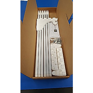 EZ Shelf DIY Expandable Closet Shelf and Rod - 41.5” - 74” -White- Mounts to 1 Sidewall and Backwall