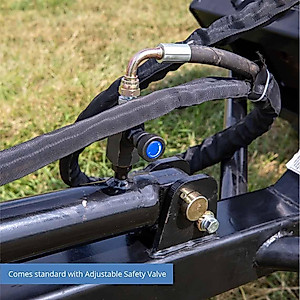 Titan Attachments Telescoping Hydraulic Skid Steer Truss Boom V2 26 Foot Reach