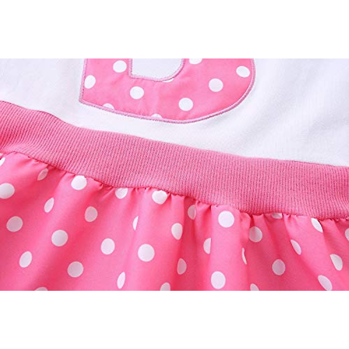 Mud Kingdom 4 Year Old Birthday Dress Girl Cute 4 Long Sleeve Pink