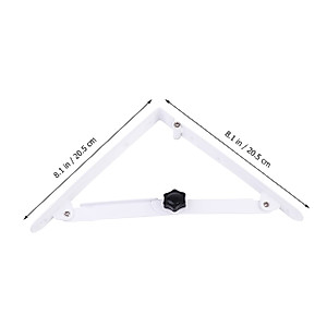 Yardwe 2pcs Solar Panel Mount Off Grid Roof Installation Bracket Solar Panel Roof Mounting Foldable Solar Panel Bracket Wind Generators Panel Bracket Braces Kits White Iron Solar Panels