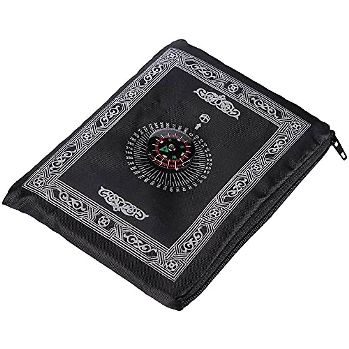 Anlising 2 Pieces Portable Travel Prayer Mat with Compass, Waterproof Polyester Prayer Rug, Muslim Travel Prayer Mat, for Ramadan Gifts (60cm×100cm)