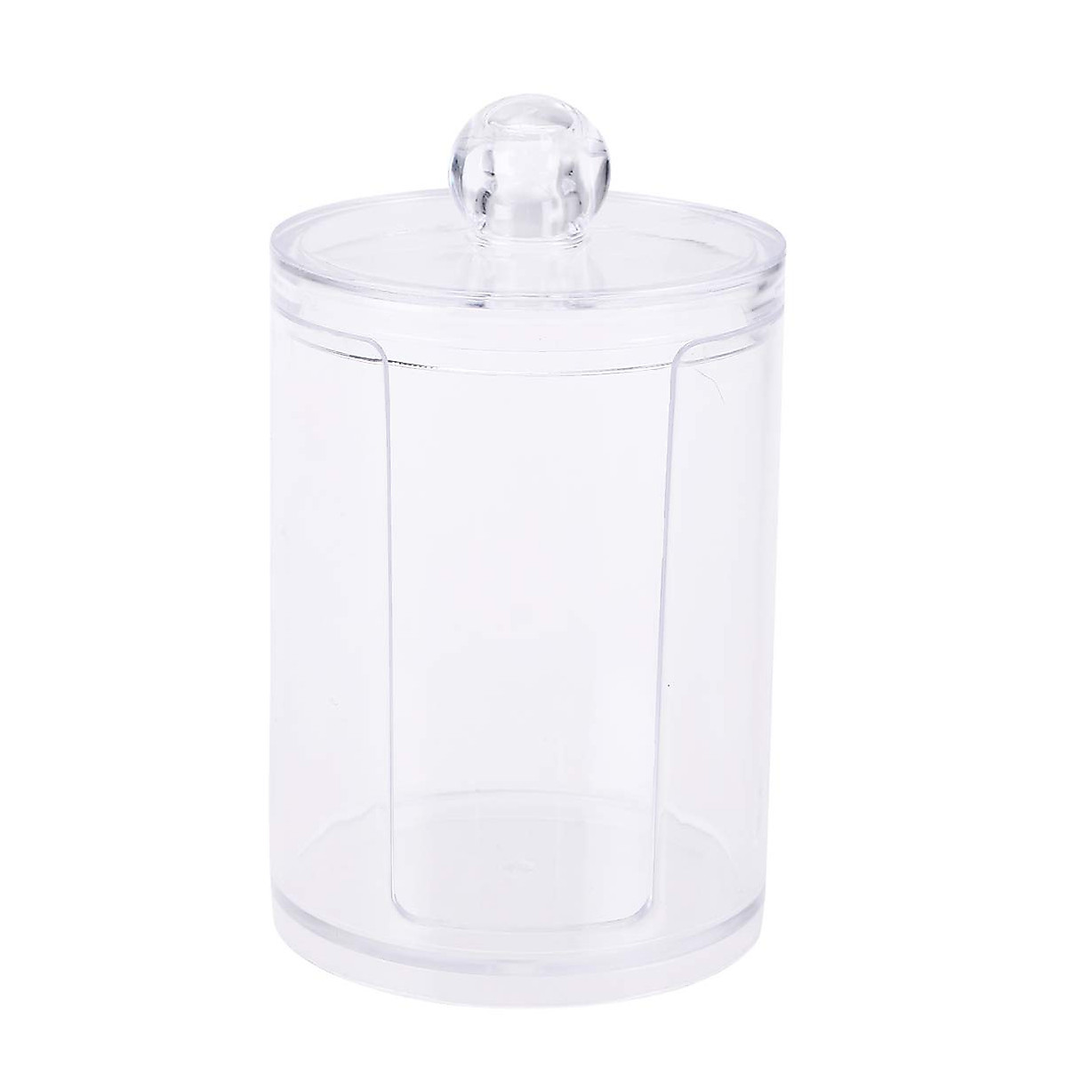 TOPBATHY Storage Containers Clear Canisters Round Canister Round Storage Container Cotton Pad Plastic Box