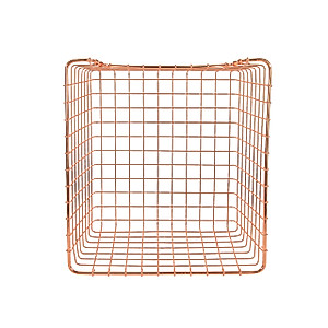 Spectrum Diversified Scoop wire Storage Basket, Medium, Copper