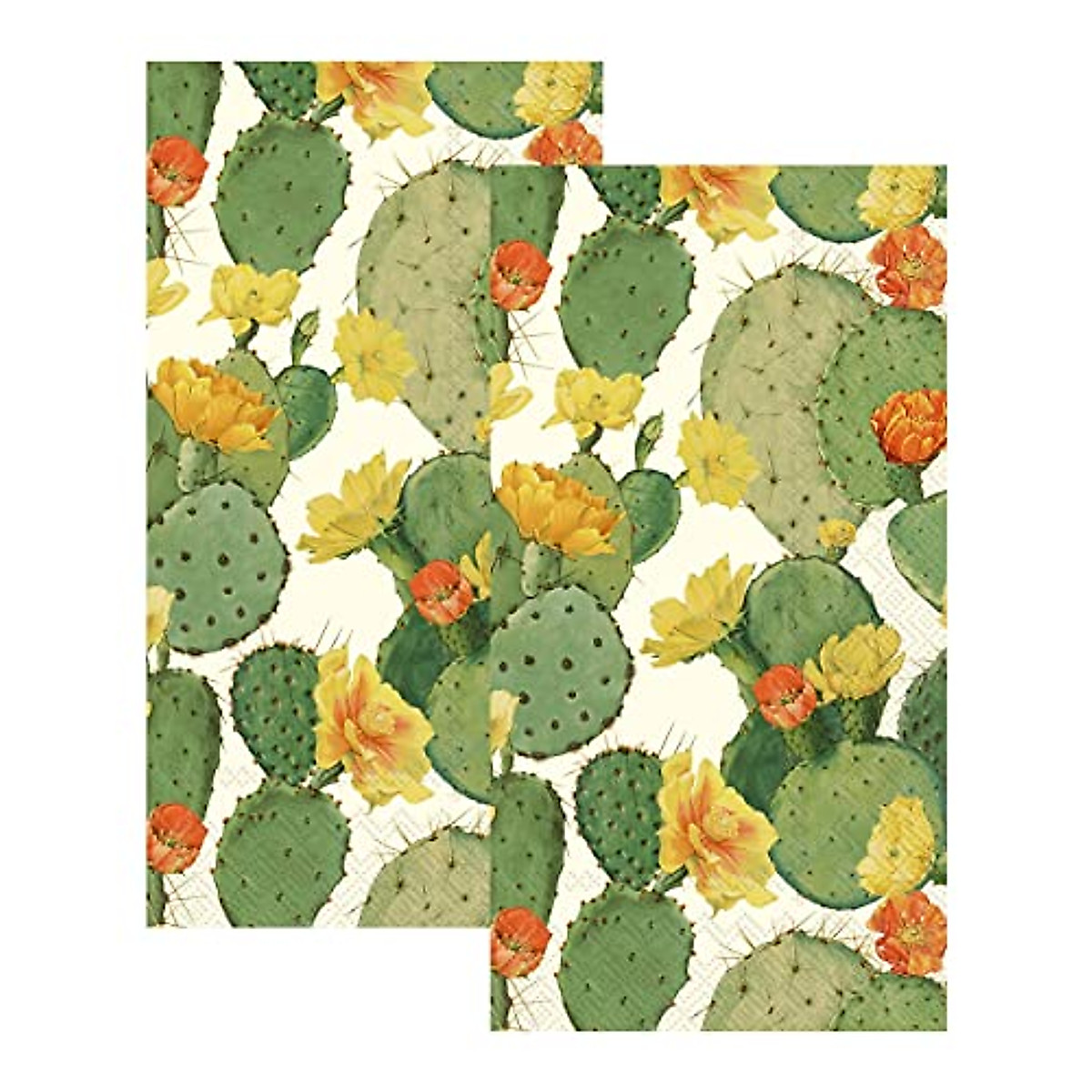 Paper Hand Towels for Bathroom Guest Towels Disposable or Paper Napkins Decorative Dinner Napkins Cactus Decor Pak 32