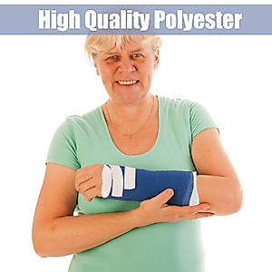 Nuanchu Tubular Stockinette Tubing Cotton Stockinette for Pre Wrap Use Elastic Arm Cast Stockinette for Arm Wrist Thumb Spica Stockinette Tubing Soft Wrist Arm Wraps (10 Pcs, 3.14 x 11.8 Inch)