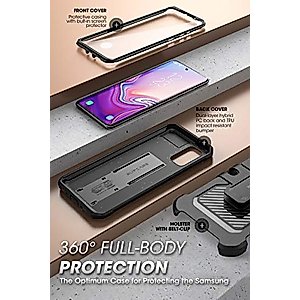 SUPCASE Unicorn Beetle Pro Series Designed for Samsung Galaxy S20 FE (2020 Release), Full-Body Dual Layer Rugged Holster & Kickstand Case with Built-in Screen Protector (Black)