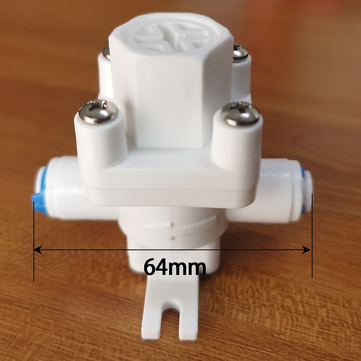 MALIDA 1/4" OD Tube Water Pressure Relief Regulator, Reducing Valve Filter Protection Push to Quick Connect Fittings for Reverse Osmosis Water System.