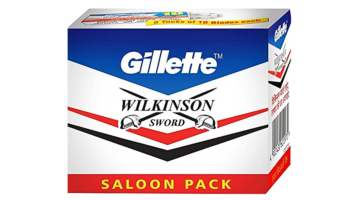Gillette 100 X Wilkinson Sword Double Edge Razor Blades | Smooth Shave