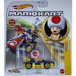 Hot Wheels - Mario Kart - Toad - Mach 8 - Mint/NrMint Ships Bubble Wrapped in a Box
