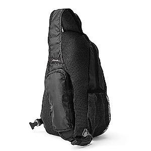 Eddie Bauer Stowaway Packable 10L Sling 3.0 Made from Polyester with Lightly Padded Shoulder Strap, Oynx