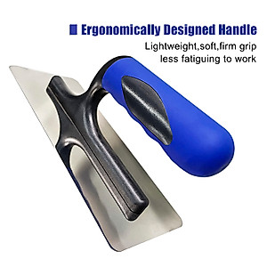 Stainless Steel Venetian Plaster Trowel 2 PC (Small: 200mm x 80mm & Medium: 240mm x 100mm) Paint Plastering Finishing Hand Tools