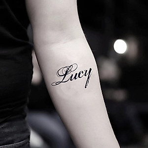 Lucy Temporary Tattoo Sticker (Set of 2) - OhMyTat