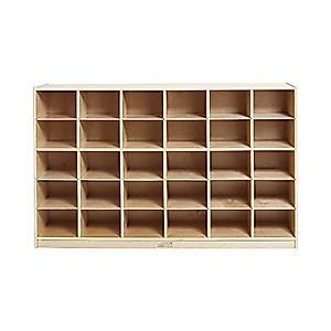 ECR4Kids ECRKids Storage & Organization, 30 Cubbies, Birch Finish