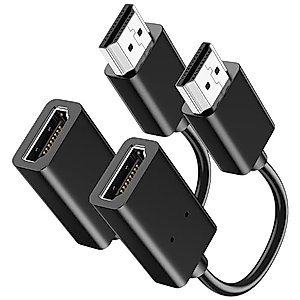 ANDTOBO HDMI Male to Female HDMI High-Speed Extension Cable for Google Chrome Cast,Roku Stick,TV Stick,Xbox,PS3/4-2Pack