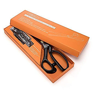 Left-Handed Dressmaking Scissors by doto - Dressmaker Shears for Lefty - Tailor's Scissors for Cutting Fabric, Leather DT-004-L-A4