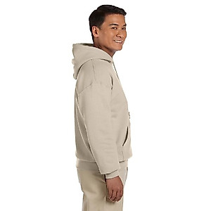 Gildan Men's Pouch Pocket Hooded Sweatshirt, Sand, S