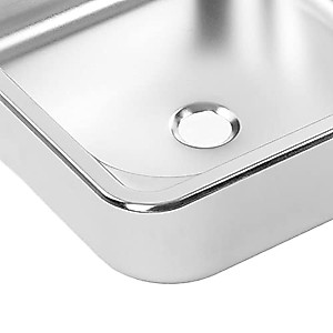 Stainless Steel Sink, Scratch Resistant Easy To Large Capacity Kitchen Wash Sink Exquisite Appearance for Yacht