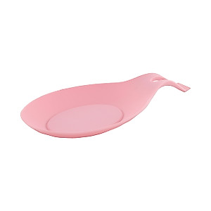 Silicone Spoon Rest for Kitchen Spoon Holder - Pink