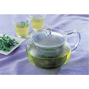 Hario 'ChaCha Kyusu Maru' Teapot Heatproof Glass Teapot 700 mL, Glass
