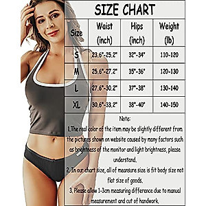FINETOO 10 Pack Womens Cotton Underwear Sexy Stretch Bikini Panties Low Rise Hipster Ladies Soft V-Waist Cheeky(M)