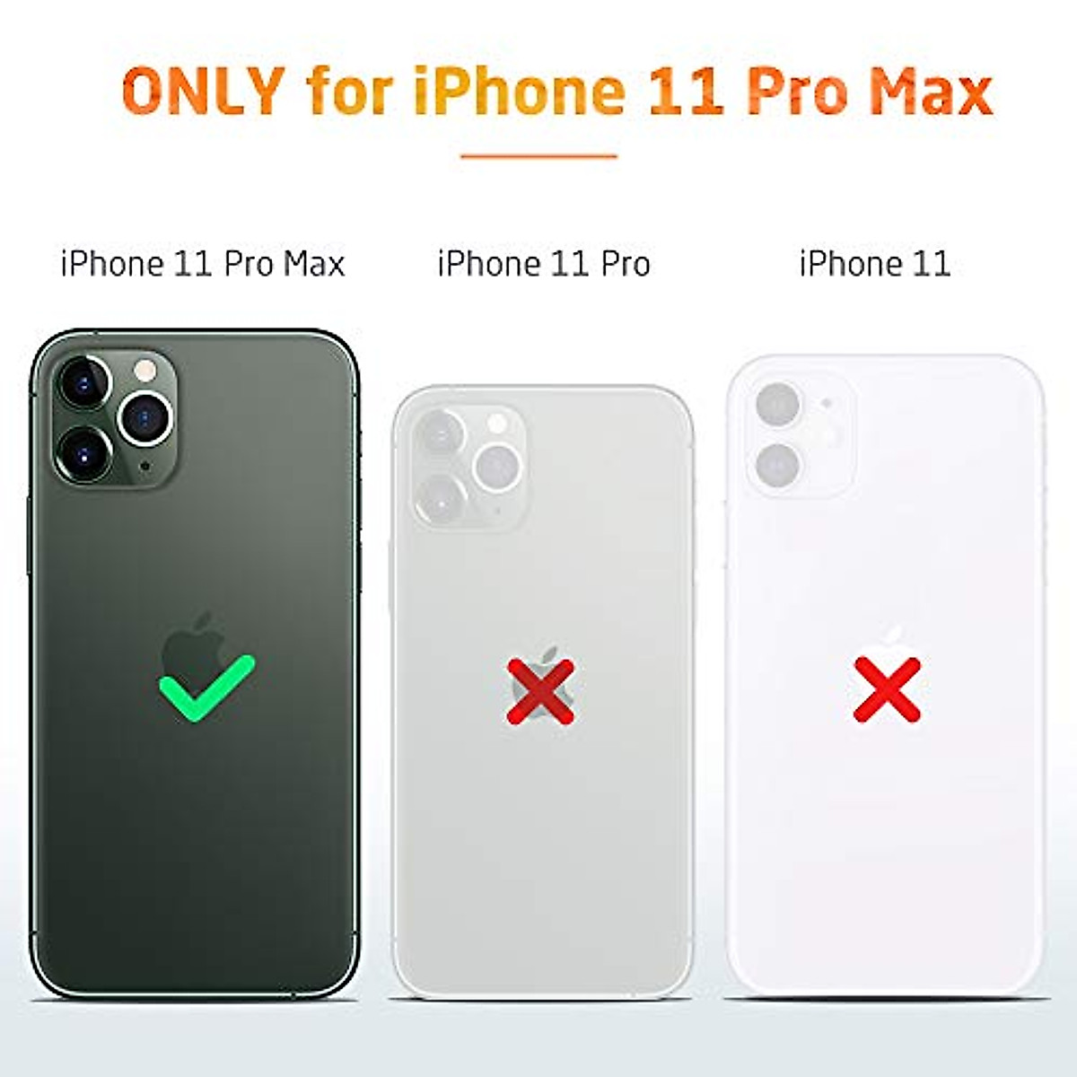 ESR Air Armor Case for iPhone 11 Pro Max Case, [Shock-Absorbing] [Scratch-Resistant] [Military Grade Protection] Hard PC + Flexible TPU Frame, for The iPhone 11 Pro Max (2019 Release), Clear