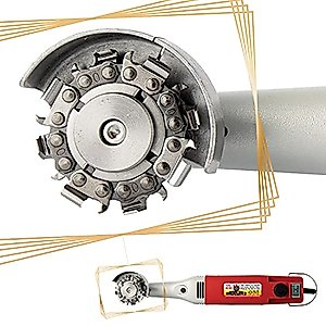 King Arthur's Tools Universal Carving Set, MERLIN2 Handheld Variable Speed Mini Angle Grinder Power Tool with 6 Accessories – For Woodworking, Cutting, Sanding, Grinding, Carving, Engraving # 10005