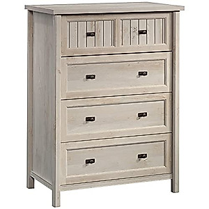 Sauder Costa 4-Drawer Chest in Chalked Chestnut, Chalked Chestnut Finish