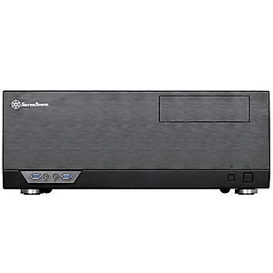 SilverStone Technology GD09 Home Theater PC (HTPC) Computer Case with Faux Aluminum Design for ATX/Micro-ATX Motherboards, SST-GD09B