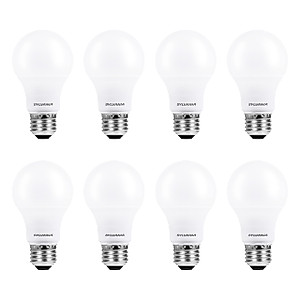 Simple Designs Mother-Daughter Floor Lamp with Reading Light (LF2000-BLK) | Sylvania LED Light Bulbs (60W Equivalent)