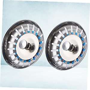 Uonlytech 6 Pcs Bathtub Drain Cover Strainer Cover Sink Drain Stopper Bath Tub Filter Bathroom Strainers for Kitchen Sink Strainer Basket Kitchen Drains Strainers Dish Basin Net