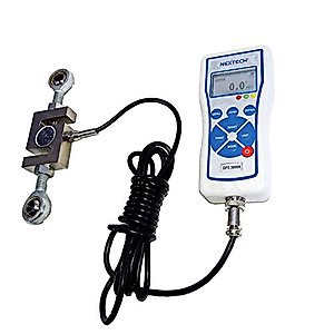 Nextech DFS-X3000 (3000N/660lbf/300kgf) Digital Force Gauge with External S-Beam Load Cell, Peak/Track Mode, Pass/Fail LED,USB Output, Back-Lit Graphic LCD,Metal Enclosure