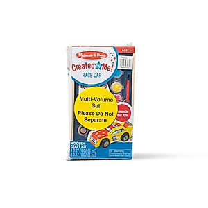 Melissa & Doug Decorate-Your-Own Wooden Craft Kits Set - Plane, Train, and Race Car