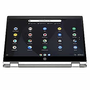 HP Chromebook X360 14-inch Touchscreen 64GB eMMC Celeron N4020 (4GB Memory, Memory Card Reader, Chrome OS) White/ Mineral Silver, 14b-ca0645cl