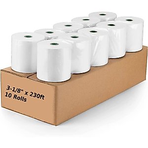 25Rolls Thermal Receipt Paper Rolls 3-1/8 x 230ft (25)