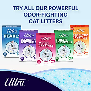 Ultra Fresh Scented Micro Crystals Premium Cat Litter - 99.9% Dust Free, Soft on Paws - 5 Lbs.