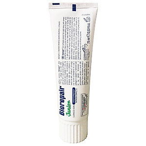Biorepair: Oral Care Junior 7-14 Years Toothpaste, Fluoride Free, with Mint Extract - 2.53 Fluid Ounces (75ml) Tubes (Pack of 4) [ Italian Import ]