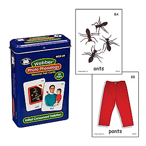Super Duper Publications | Webber® Photo Phonology Initial Consonant Deletion Minimal Pair Card Deck | Educational Learning Resource for Children