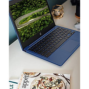 HP Chromebook 11-inch Laptop - MediaTek - MT8183 - 4 GB RAM - 32 GB eMMC Storage - 11.6-inch HD IPS Touchscreen - with Chrome OS™ - (11a-na0060nr, 2020 model, Indigo Blue)