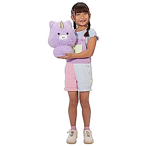 Fluffie Stuffiez Unicorn Large Collectible Feature Plush 11" - Surprise Reveal Unboxing with Huggable ASMR Fidget DIY Fur Pulling, Ultra Soft Fluff