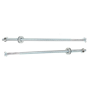 ONESTOCK 3/8-inch x 12-inch Threaded Carriage Bolts Fasteners with Nuts and Washers - 12-Pack