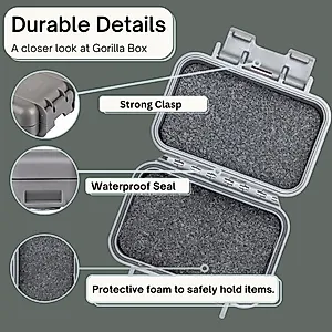 Gorilla Box - Hide A Key Outside with Our magnetic key box for under car - magnetic box key holder under car with 2 strong neodymium magnets