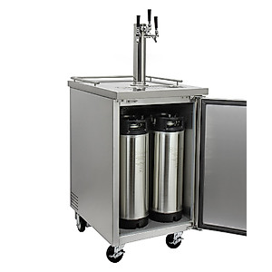Kegco kegerator, Triple Tap, Stainless Steel