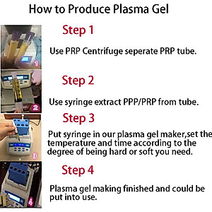 VEXIGO Portable Gel Heating Machine, 12X5ml PRP PPP Gel Maker Heater Plasma Bio-Filler Gel Making Instrument with Digital Display