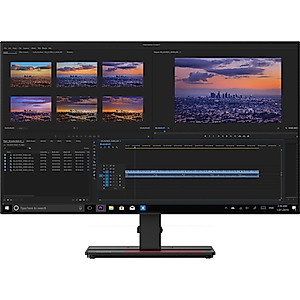 Lenovo ThinkVision P27h-20 27" WQHD WLED LCD Monitor - 16:9 - Raven Black - 27" Class - in-Plane Switching (IPS) Technology - 2560 x 1440-16.7 Million Colors - 350 Nit Typical - 4 ms Extre (Renewed)