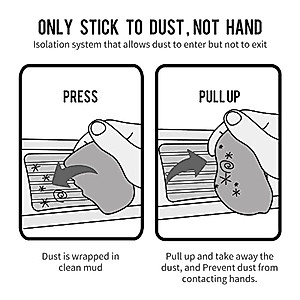 CLICK CLEAN Cleaning Gel for Car, 7oz Car Detailing Tools, Car Cleaning Putty Gel, Car Interior Cleaner Universal Dust Cleaner for Keyboard, Laptop, Car Air Vents