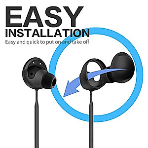 WOFRO Anti-Lost Strap for Galaxy Buds 2 Pro (2022), Sports Soft Silicone Lanyard Accessories Compatible with Samsung Galaxy Buds Pro 2 True Wireless Bluetooth Earbuds Neck Rope (Black), In Ear