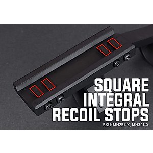 Monstrum Offset Scope Mount with Integrated Level Bubble