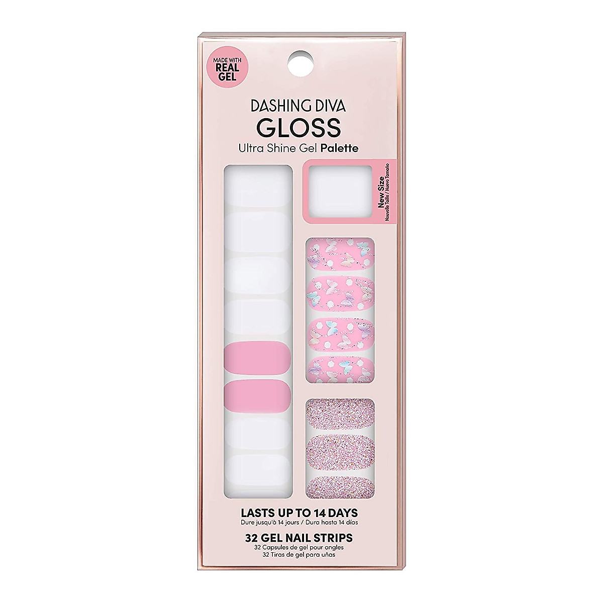 Ultra Shine Gel Nail Strips Frillseeker 32 Strips